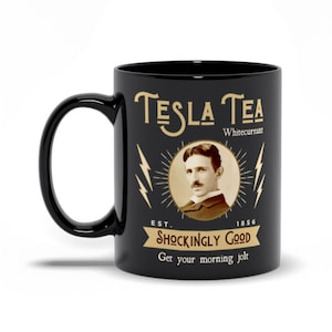 Nikola Tesla Mug, Famous Scientists Label Series, Science Gifts ...