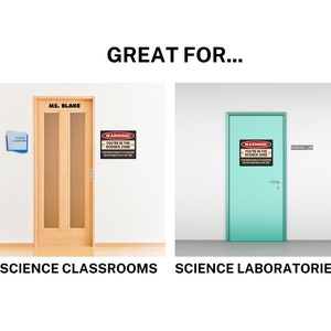Warning! You're in the Science Zone Poster Print, Science Classroom ...