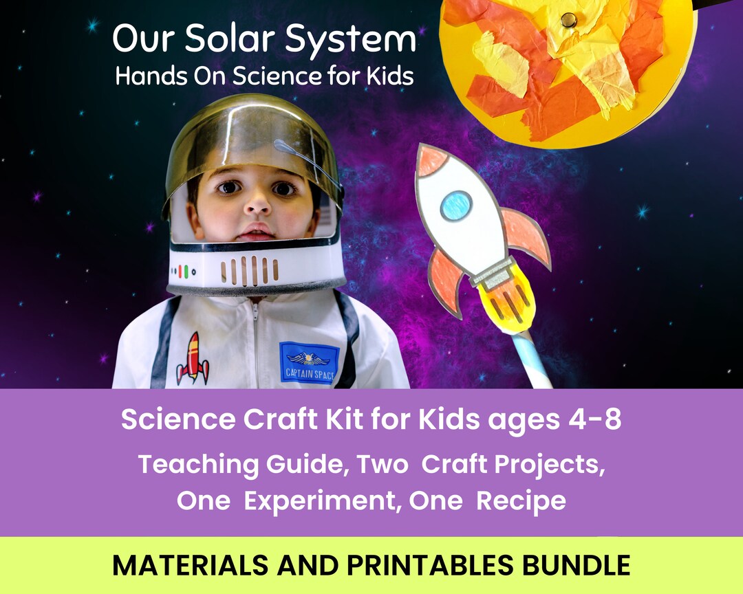 Our Solar System Science Craft Kit for Kids Ages 4 8, Two Astronomy ...