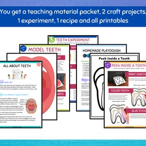 Craft Kit All About Teeth for Kids Ages 4 8 Digital - Etsy