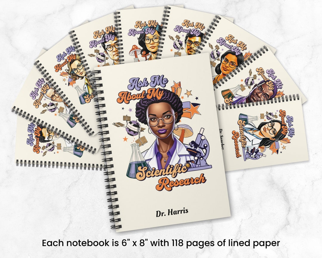 Personalized Inclusive Scientific Research Spiral Notebook, Diversity ...