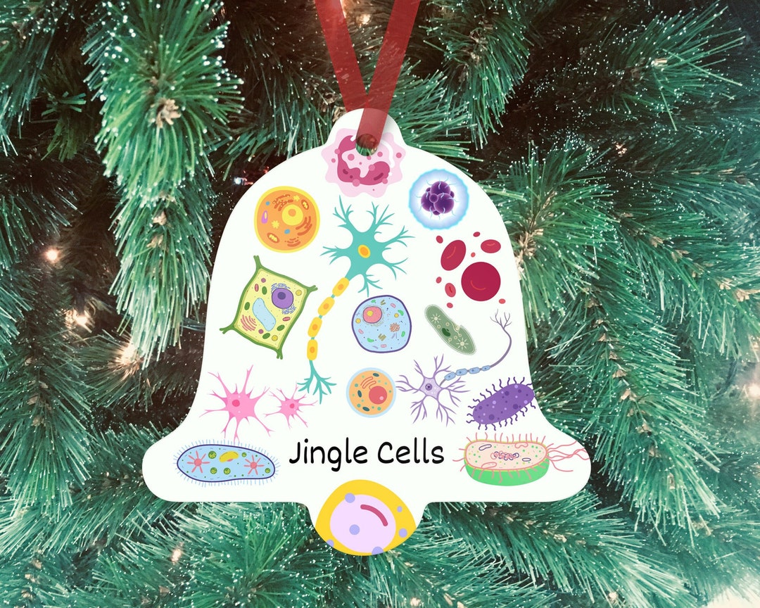 Personalized Microbiology Metal Ornament Jingle Cells Funny - Etsy
