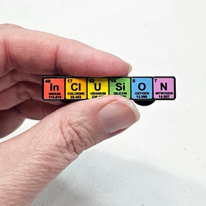 The Elements of Inclusion Pin, Science Pins, STEM, Pride Pins, Periodic ...