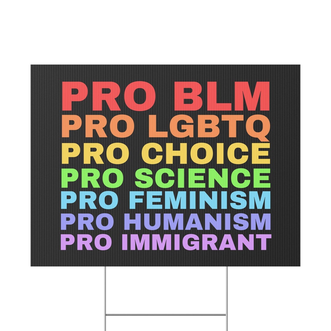 Social Justice Yard Sign 24 X 18 Includes Stakes, Lawn Signs, Pro BLM ...