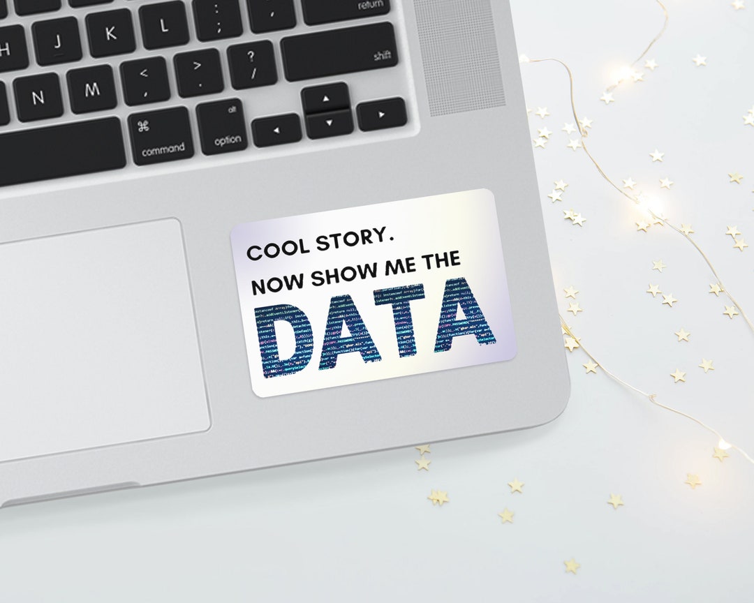 Holographic Vinyl Data Science Sticker for Laptops and Water Bottles - Etsy