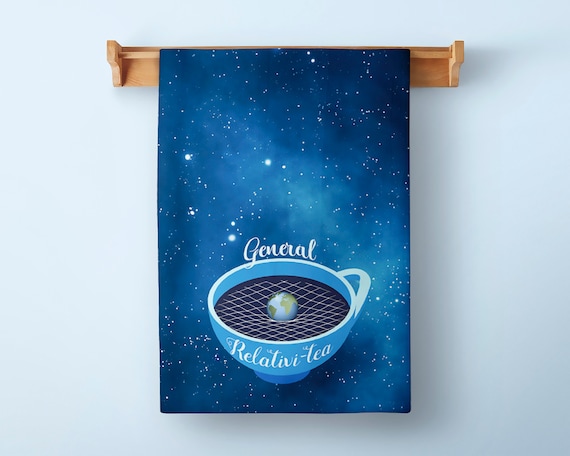 General Relativity Tea Towels Albert Einstein Science Gifts - Etsy