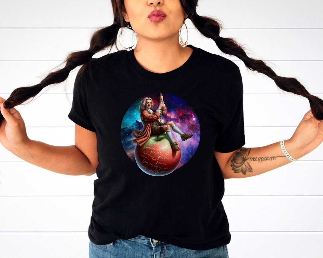 Isaac Newton Apple Wrecking Ball Tee, Weirdcore, Funny Shirt for ...