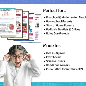 Craft Kit All About Teeth for Kids Ages 4 8 Digital - Etsy