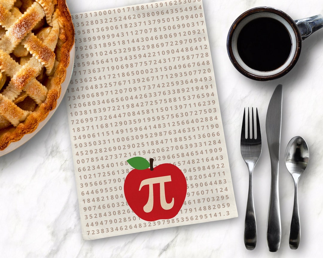 Apple Pi Tea Towel, Math Classroom Decor, Fall Decor, Kitchen Decor ...