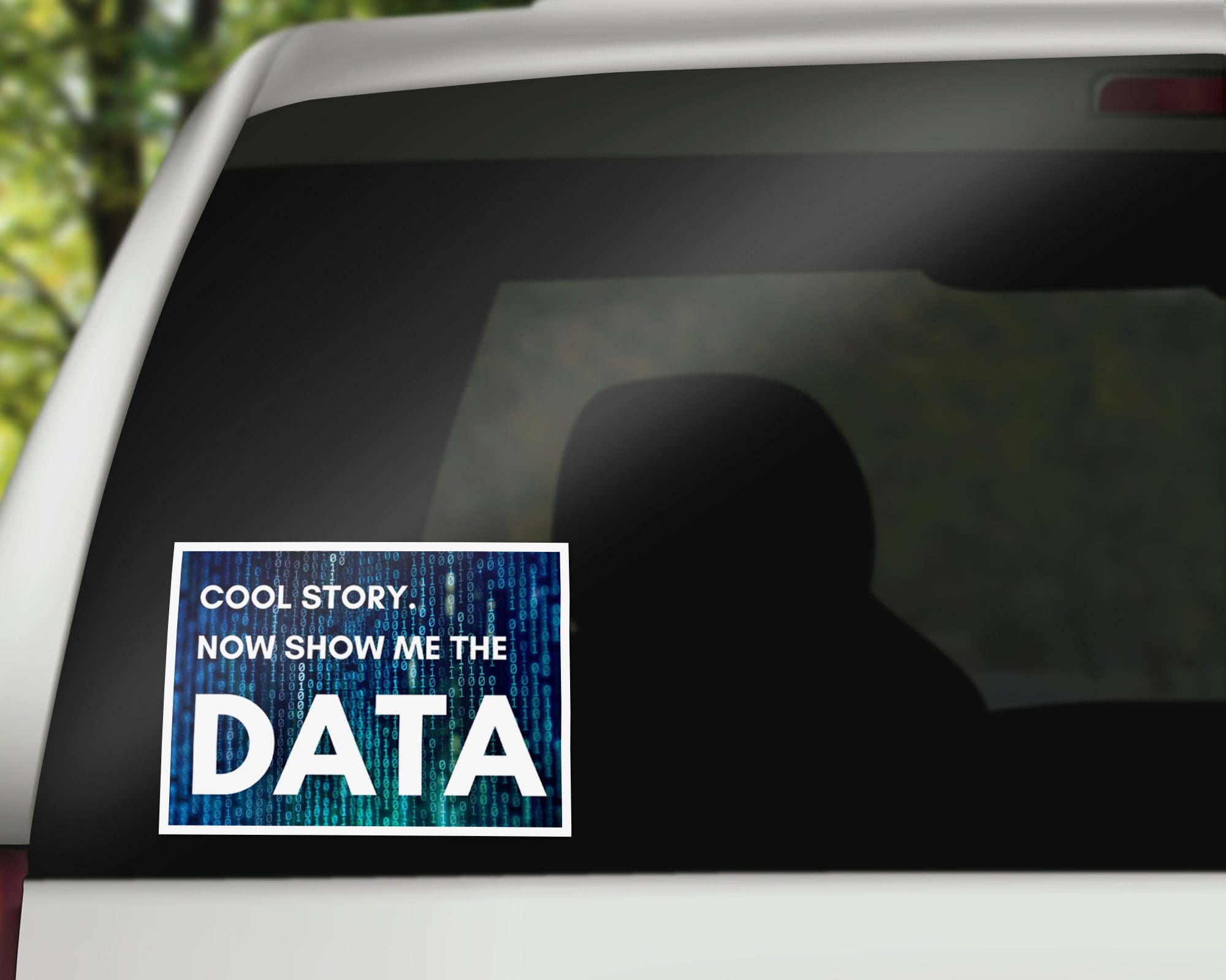 Show Me the Data Car Decal Laptop Decals Vinyl Sticker - Etsy
