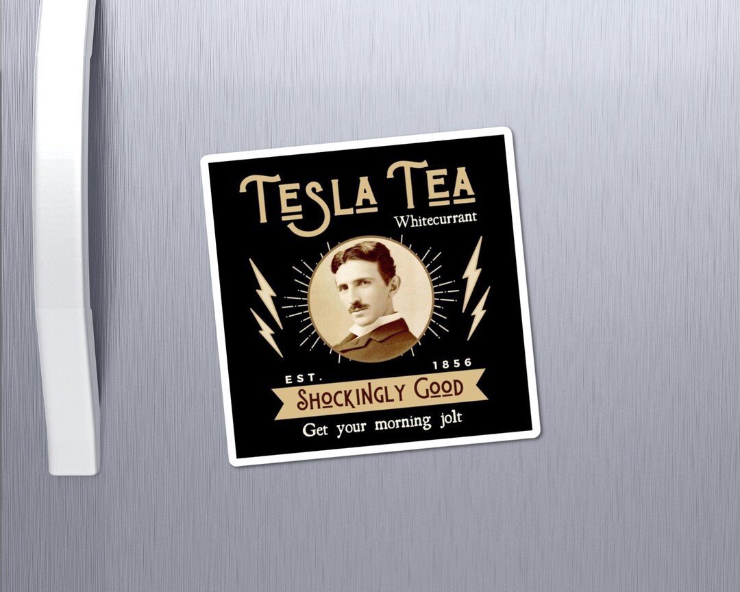 Nikola Tesla Magnet - Famous Scientist Cafe Series, Great Gift for ...