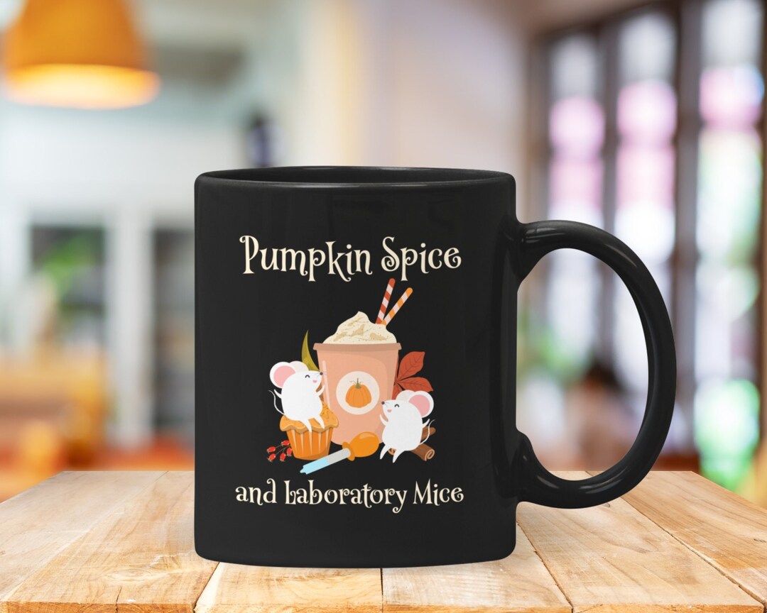 Buy Pumpkin Spice and Laboratory Mice Mug, Funny Gift for Scientists ...