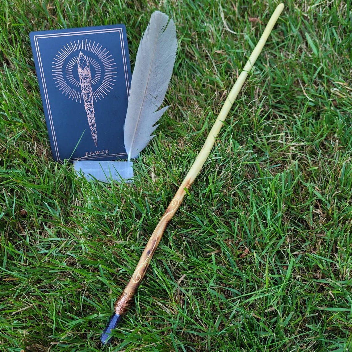 Aspen Cottonwood and Amethyst Wand | Etsy