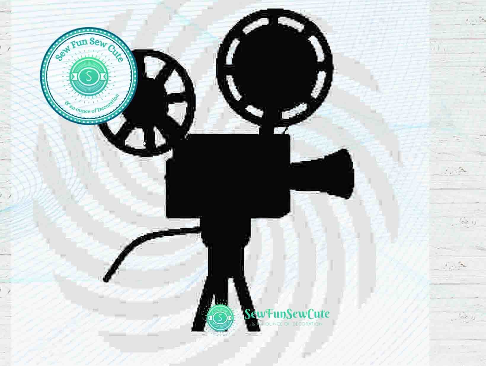 Film Projector SVG Cut File: Movie Decor, Tee Design (digital Download ...