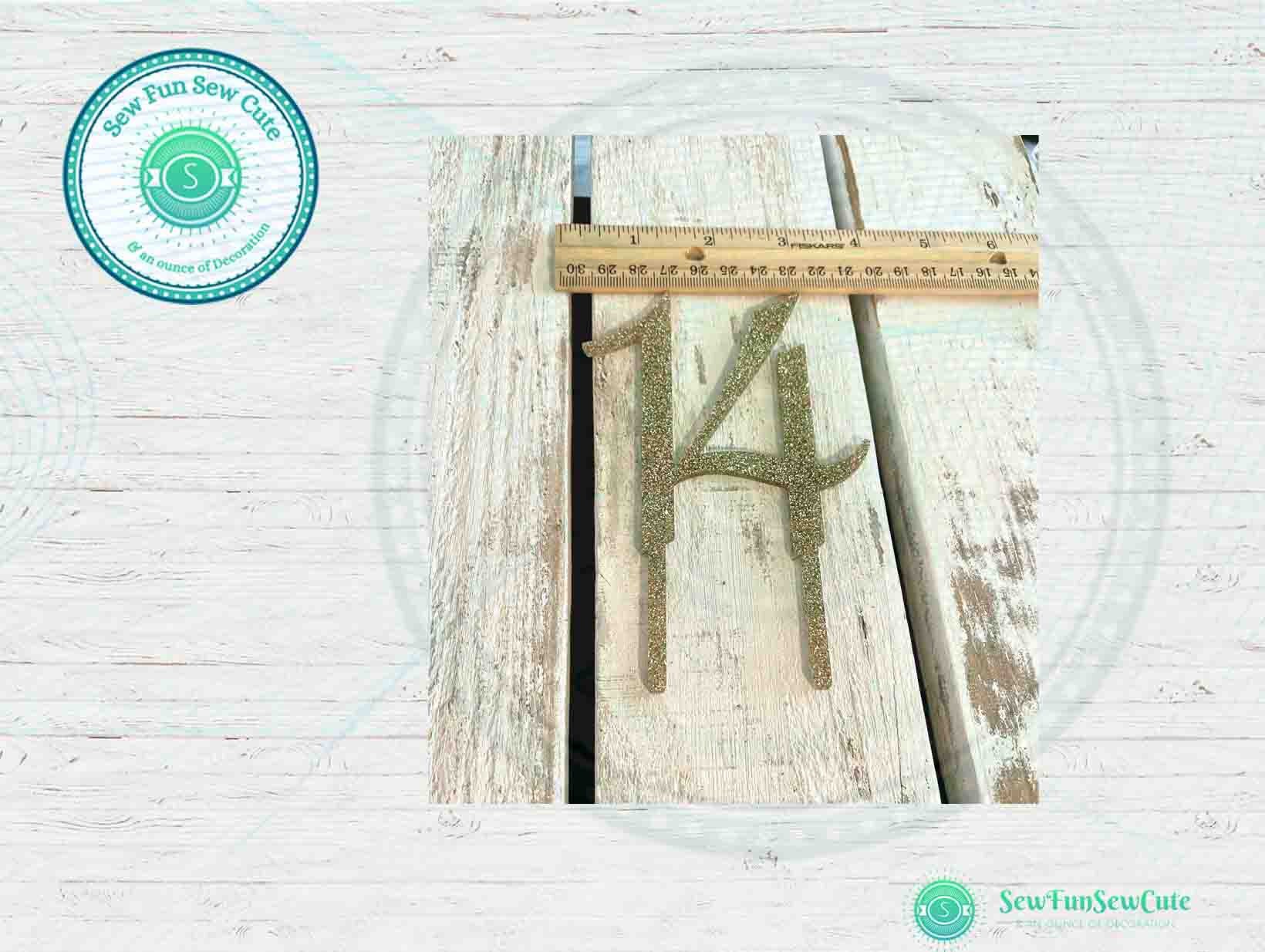 14 Cake Topper Number 14 for a Birthday Cake Cake - Etsy