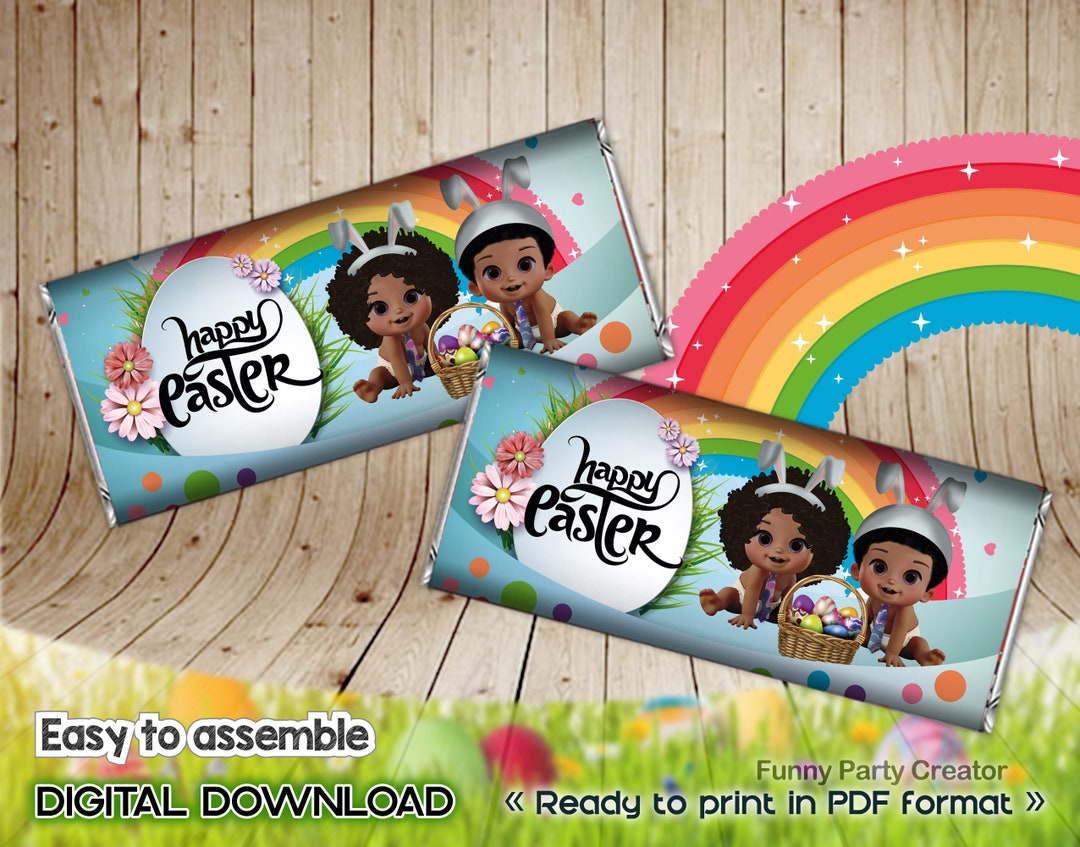 DIGITAL Boss Baby Chocolate Wrapper for Easter, Printable Herseys Label ...