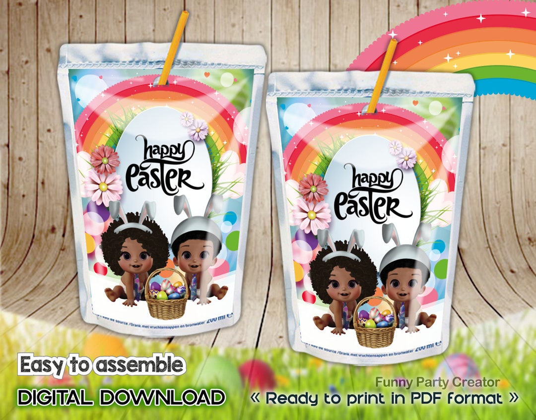 Printable Capri Sun Labels for Easter and Valentine's Day Parties - Etsy