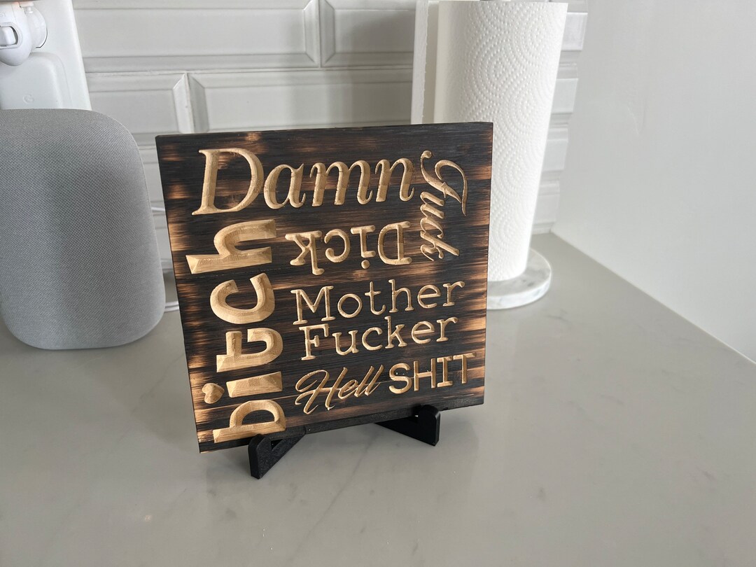 All the Classic Swears Mini Sign - Etsy