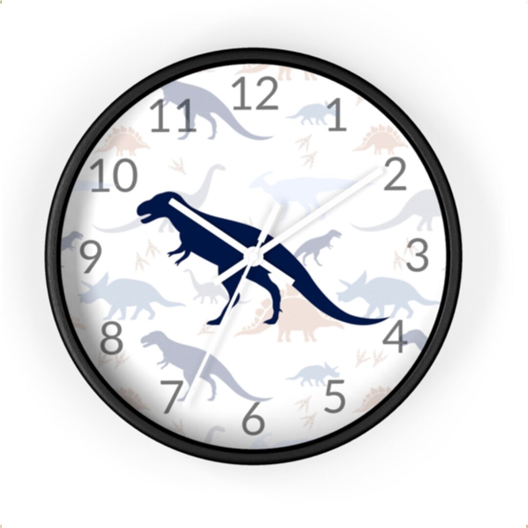 T Rex Dinosaur Clock, Dinosaurs Decor, Dino Wall Clock, T Rex Clock ...