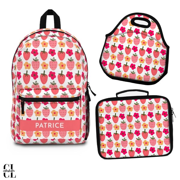 Red Backpack for School Girls - Etsy