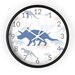 Dinosaur Clock, Dinosaurs Decor, Dino Wall Clock, Triceratops Clock ...