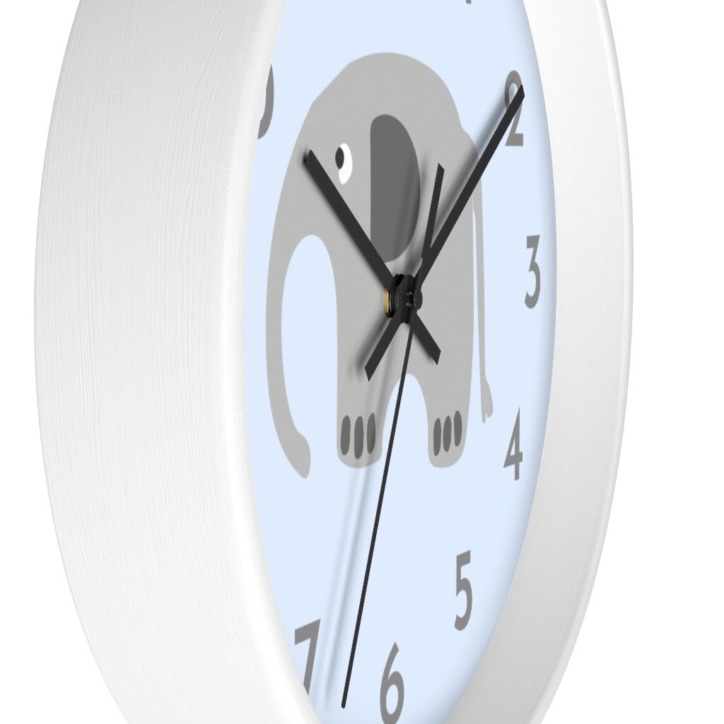 Elephant Wall Clock Elephant Baby Shower Gifts Nursery | Etsy