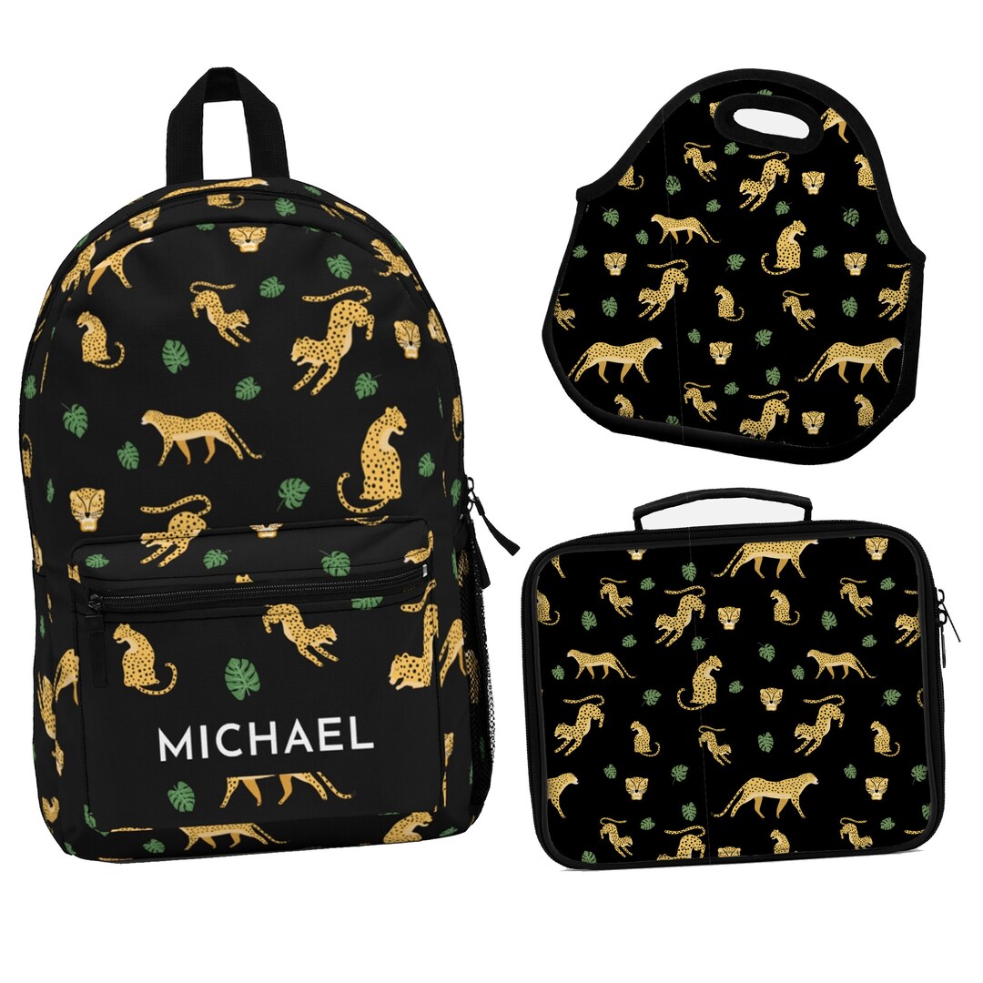 Cheetah Backpack, Leopard Bag, Cheetah Bag, Leopard School Bag, Back to ...