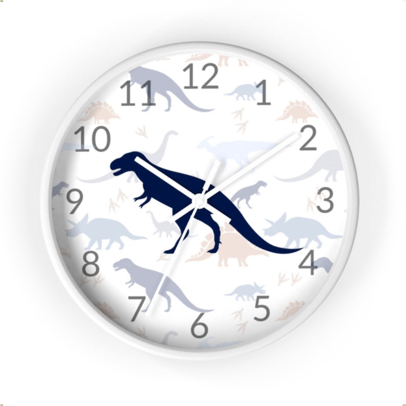 T Rex Dinosaur Clock Dinosaurs Decor Dino Wall Clock T Rex - Etsy