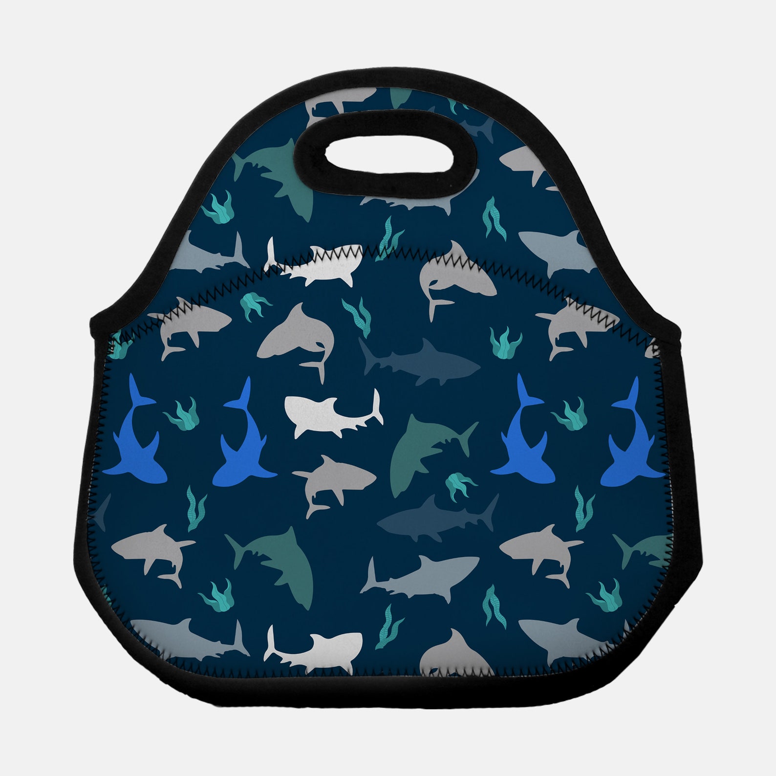 Shark Backpack Boy Shark Blue Print Backpack Under the Sea | Etsy