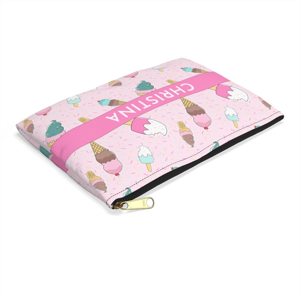 Ice Cream Pencil Case Icecream Pencil Pouch Girl Pink - Etsy