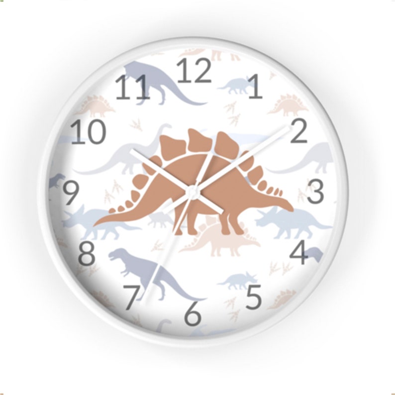 Dinosaur Wall Clock Dinosaurs Decor Dino Kids Present T-rex - Etsy