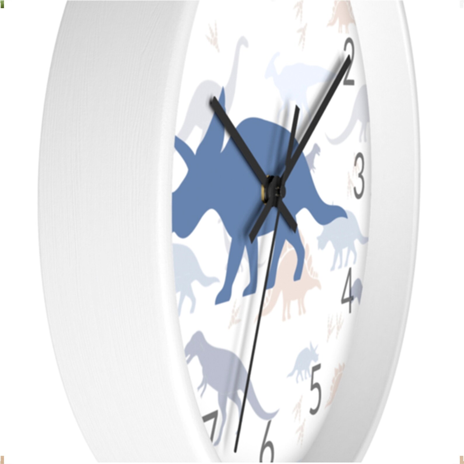 Dinosaur Clock Dinosaurs Decor Dino Wall Clock Triceratops | Etsy