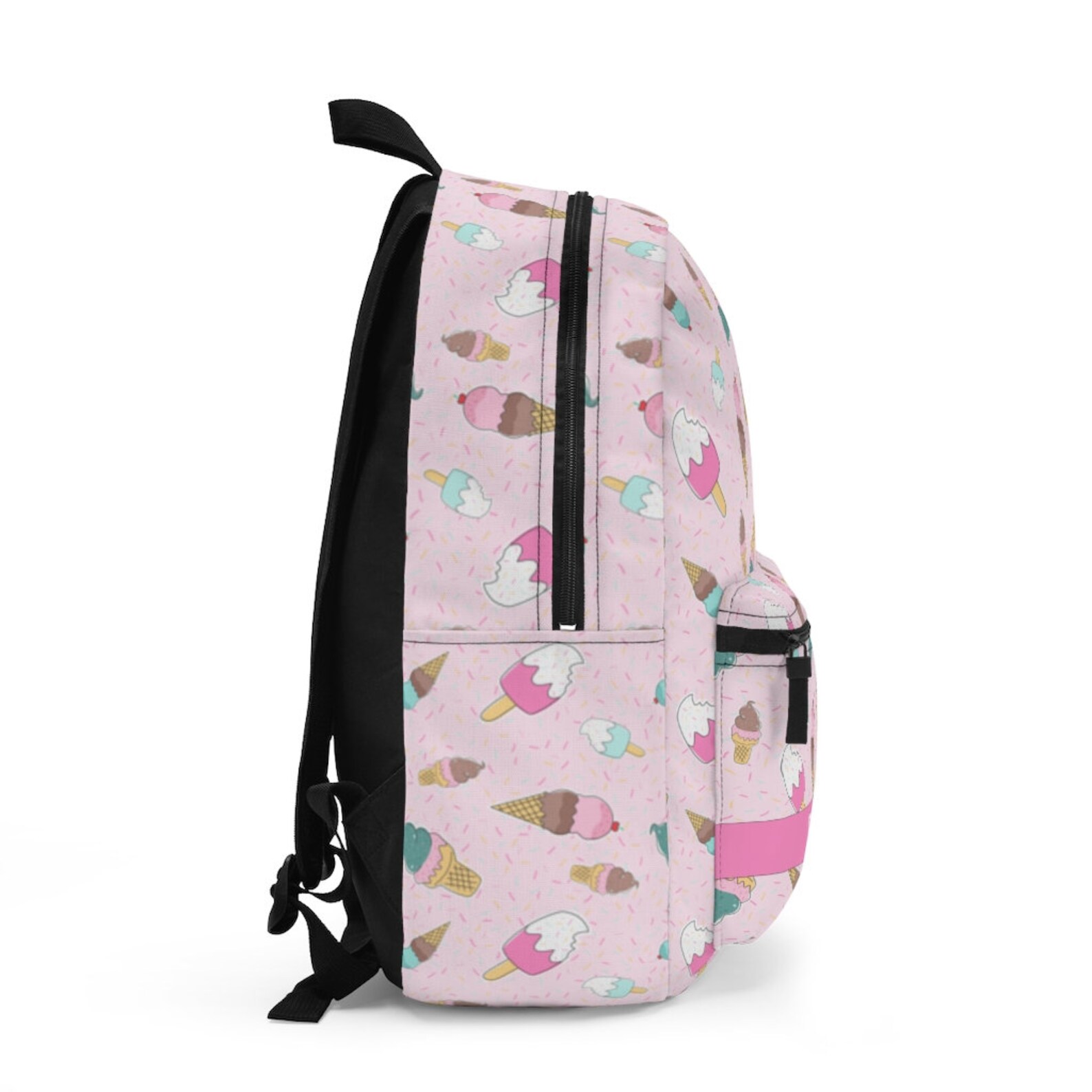 Ice Cream Print Kids Backpack Pink Ice Cream Design Backpack - Etsy