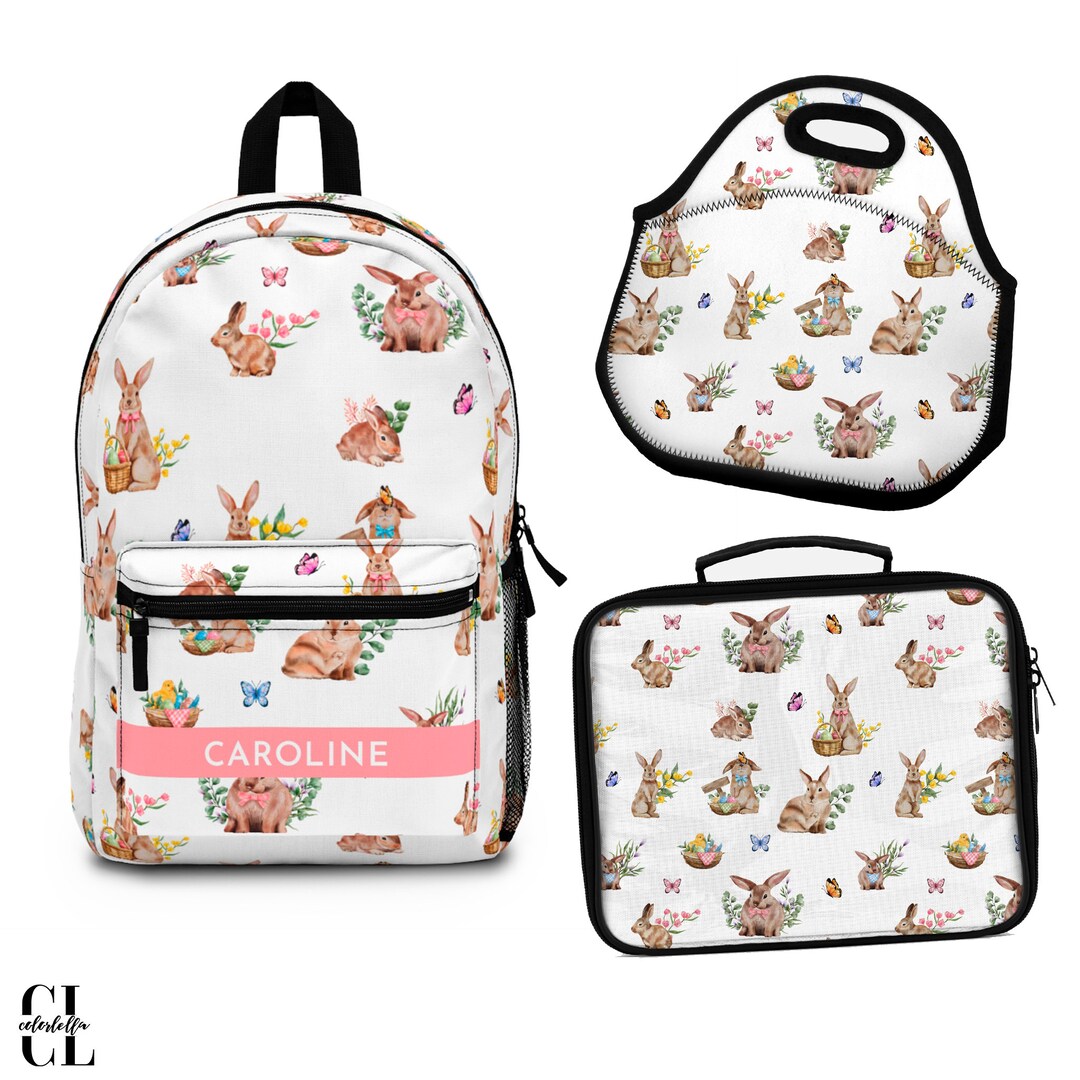 Rabbit Backpack, Kids Back to School Bag, Bunny Bag, Pink Rabbit Bag ...