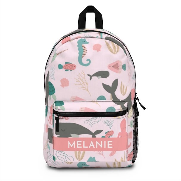 Under the Sea Backpack, Ocean Creaturesl Kids Design Backpack, Dolphins ...