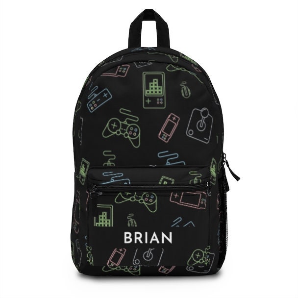 Gamer Lover Backpack, Gamer Boy Backpack, Video Games School Backpack ...