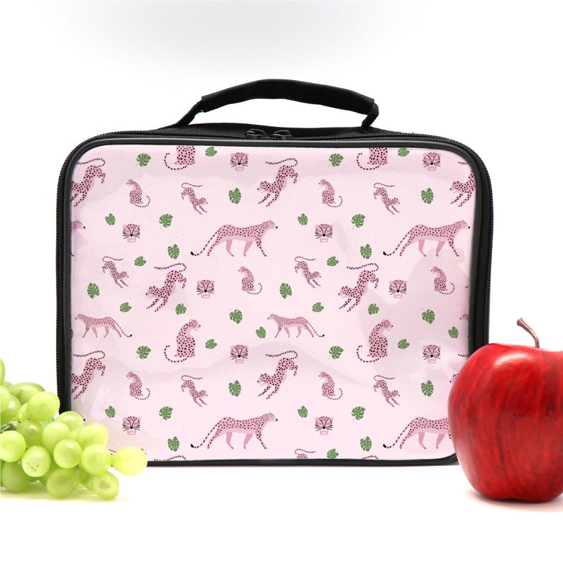 Pink Cheetah Print Backpack, Kids Colorful Leopard Design Backpack ...