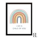 Printable Rainbow Wall Art Child of God Phrase Boho Wall - Etsy