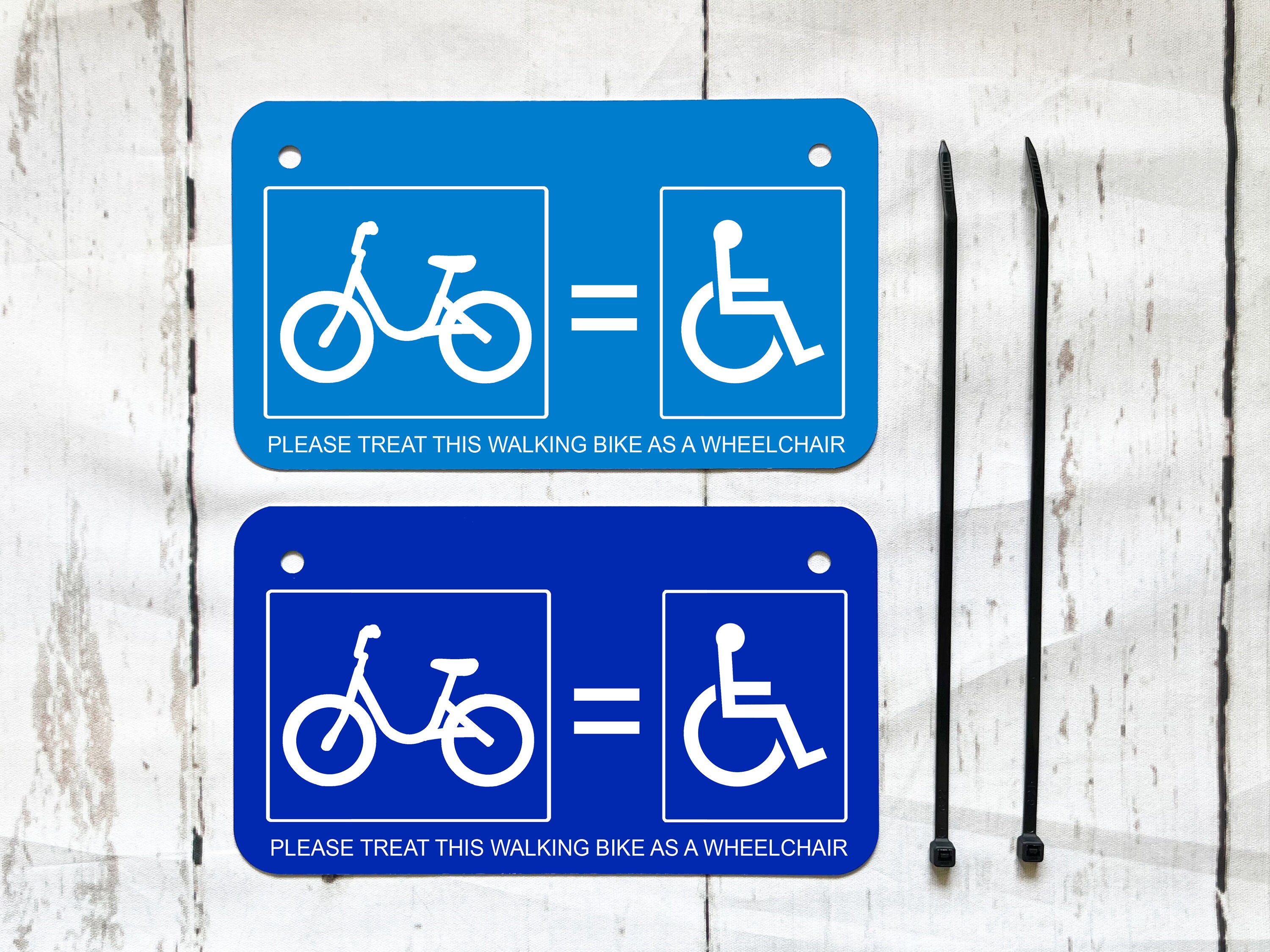 Aluminum Walking Bike as Wheelchair Sign - 1 Sided - Choice of Color - Etsy