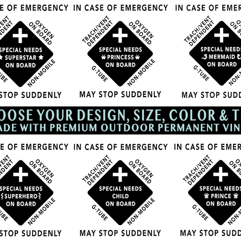 Special Needs Decals - Etsy