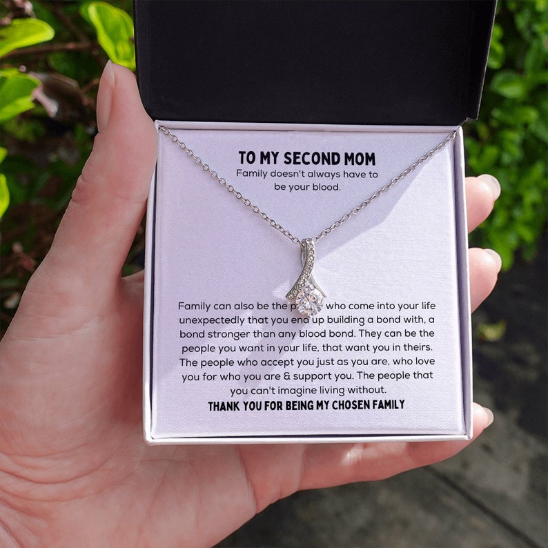 To My Second Mom Necklace Birthday Gift for Second Mom - Etsy