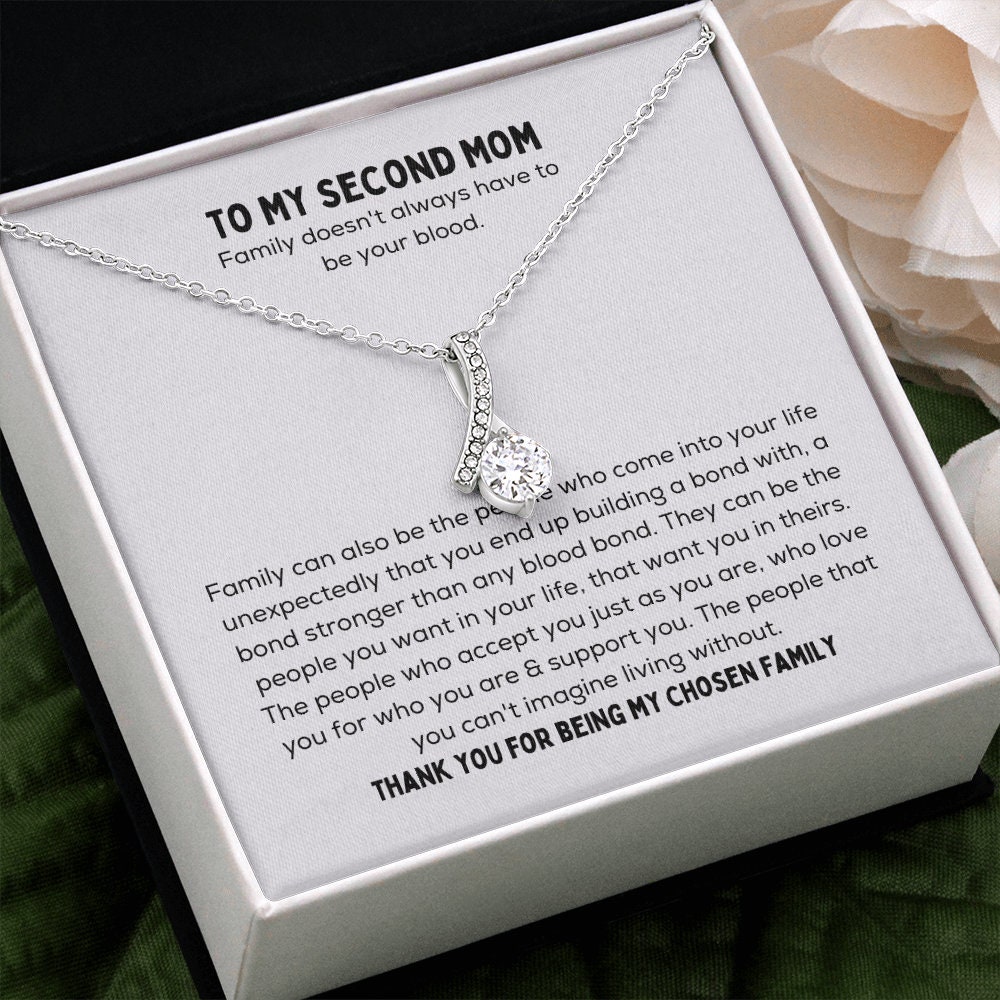 To My Second Mom Necklace Birthday Gift for Second Mom - Etsy