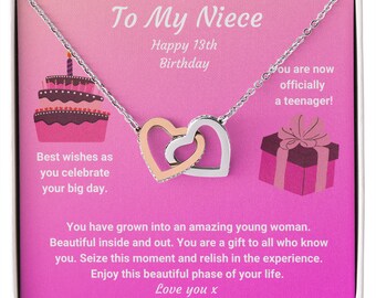 Birthday Card for 13 Year Old Niece - Etsy