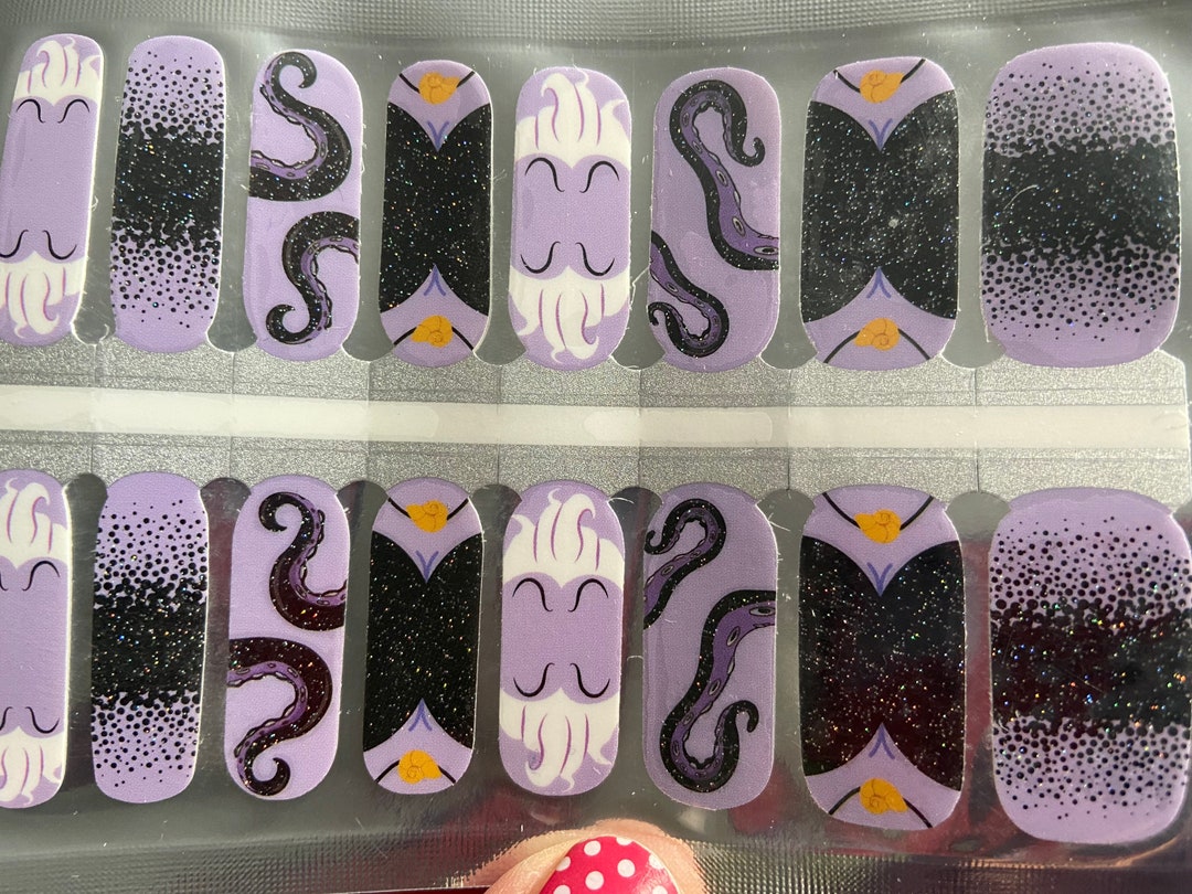 Adult 100% Nail Polish Strips Exclusive Ursula Adult Sea Witch - Etsy