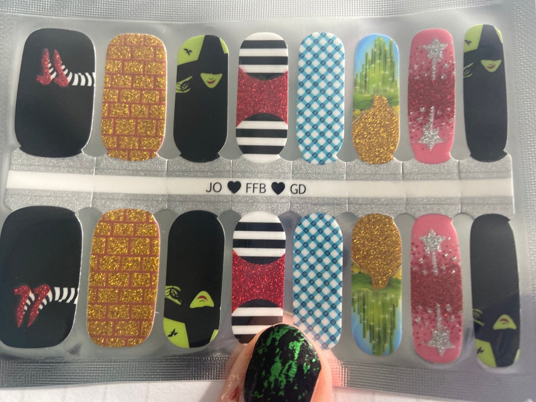 ADULT 100% Nail Polish Strips WICKED Limited Edition Wizard - Etsy