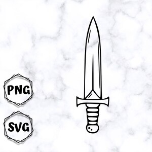 Dagger SVG PNG Bundle Files for Cricut, Silhouette Machine, Laser ...
