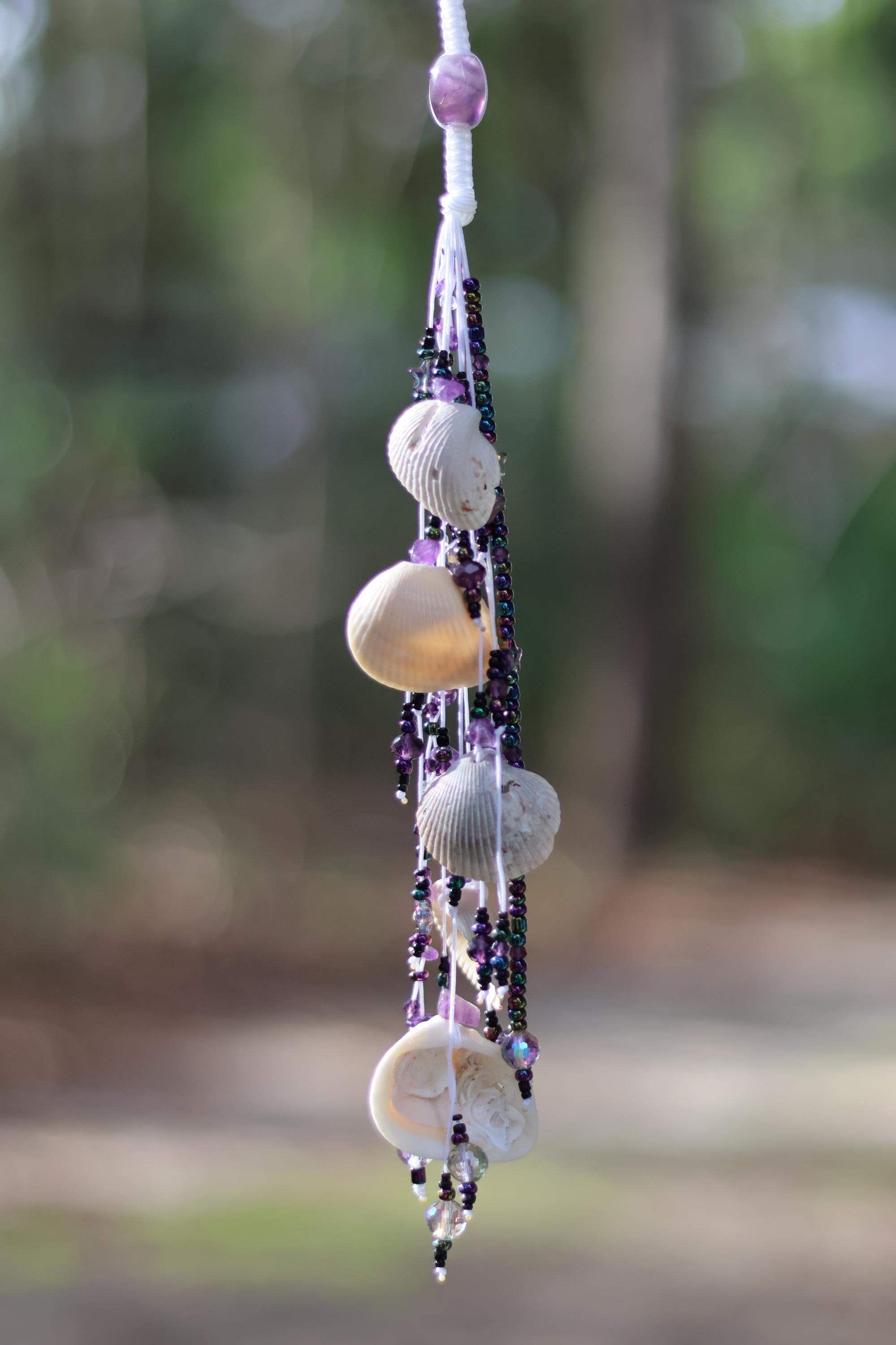 Amethyst Suncatcher, Crystal Window Decoration, Dopamine Decor - Etsy