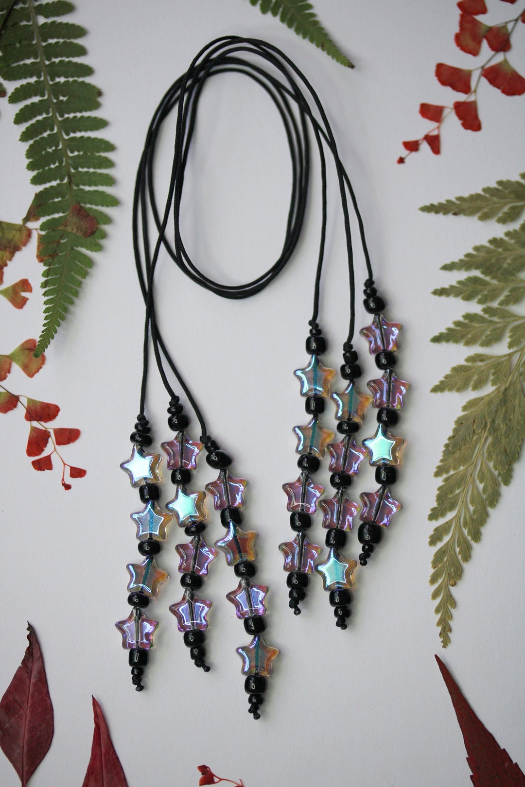 Metallic Star Beaded Bookmark, String Book Thong, Page Holder for ...