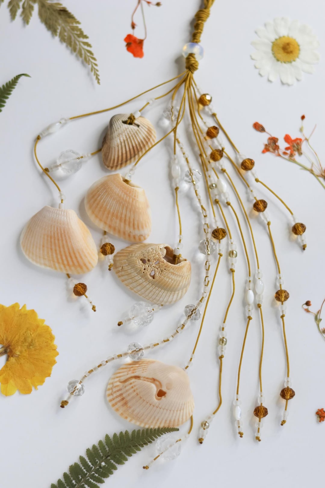 Seashell Suncatcher, Coastal Hanging Decoration, Seashell Art, Sea ...
