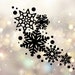Snowflake Cluster SVG and PNG Files for Cricut, Silhouette Machine ...